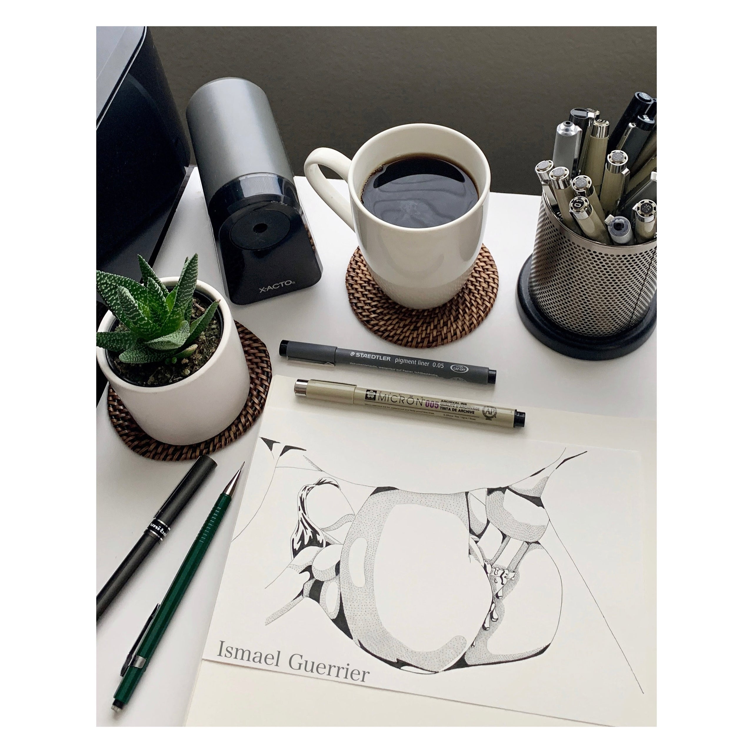 Blissful Ending #2 - Oceanic Version - Drawing Desk | Ismael Guerrier Art