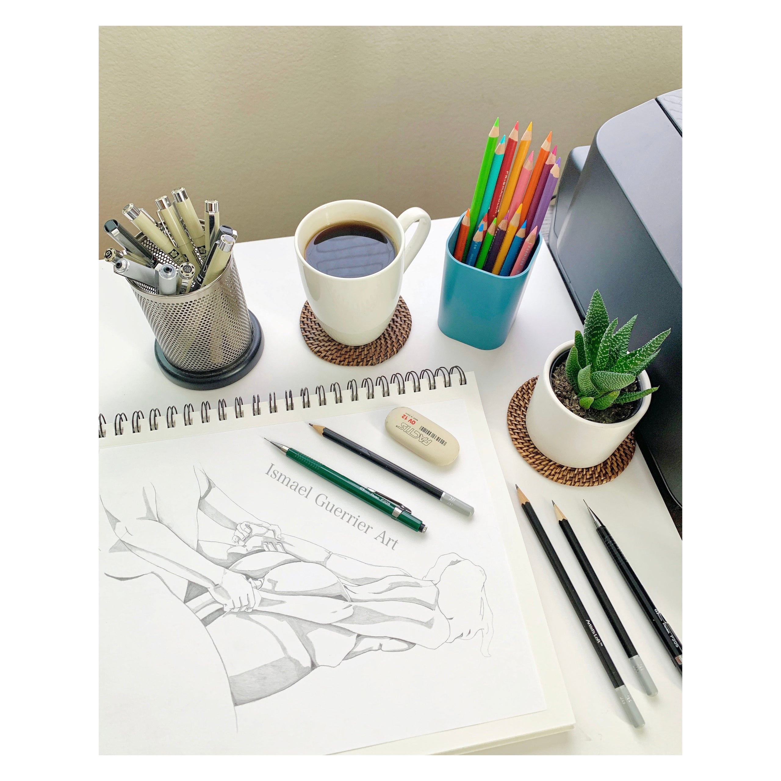 He Holds Her As He Enters Her #4 - Moonlight Version - Drawing Desk ...