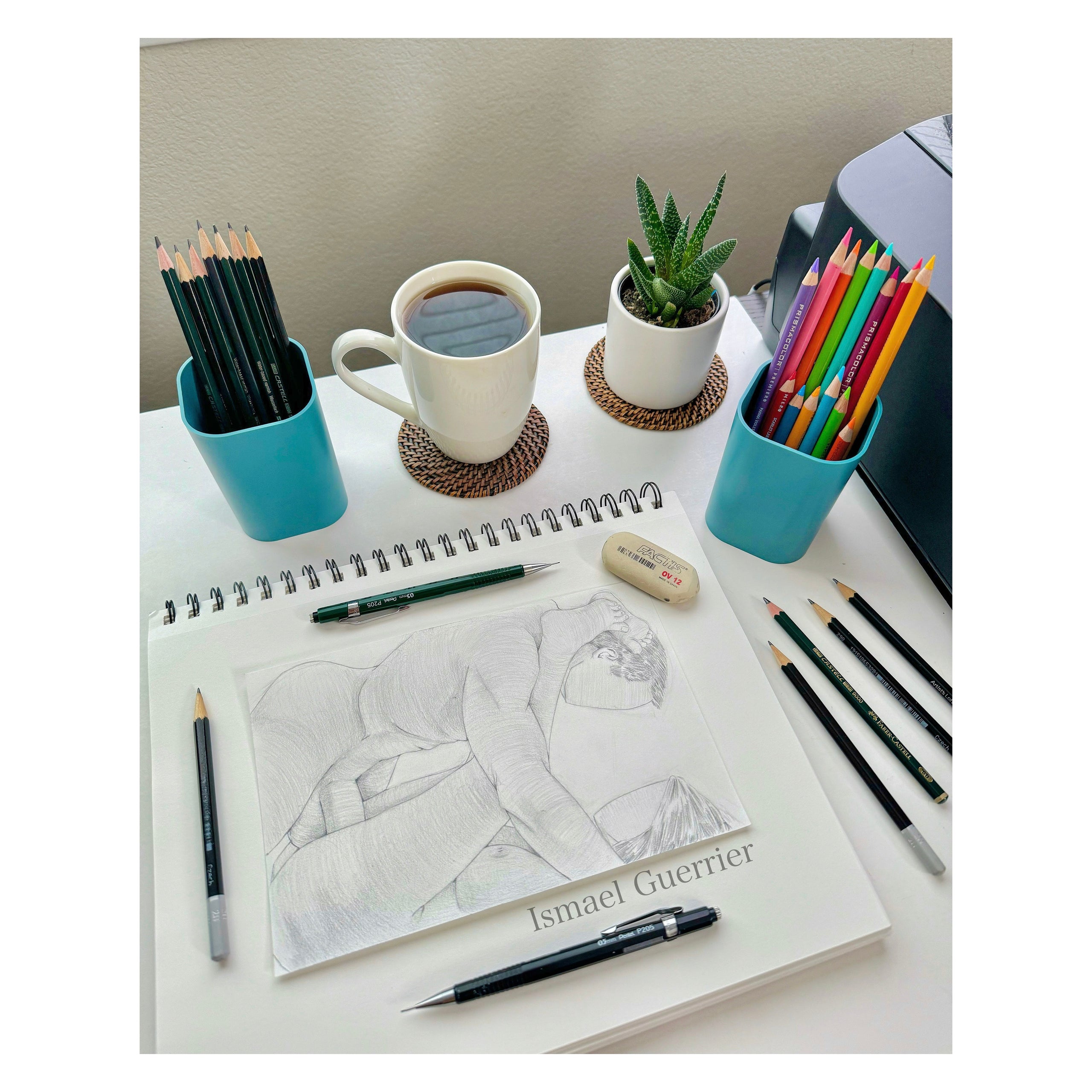 He Watches Over Her #9 - Moonlight Version - Drawing Desk | Ismael ...