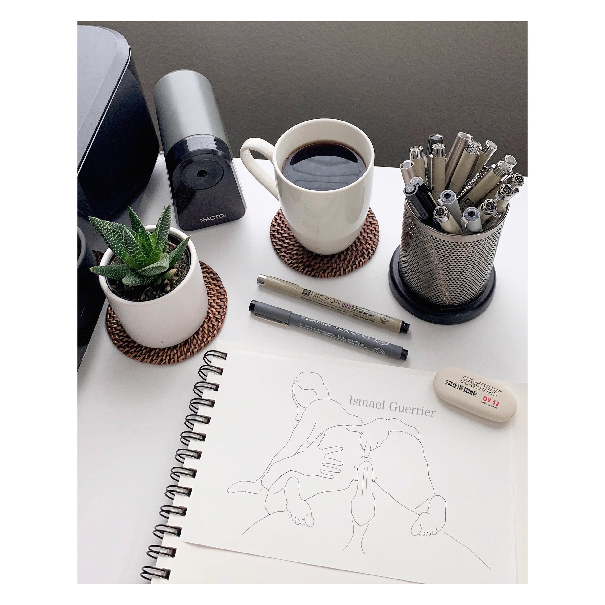 In And Around Her #1 - Sophisticated Version- Drawing Desk | Ismael ...
