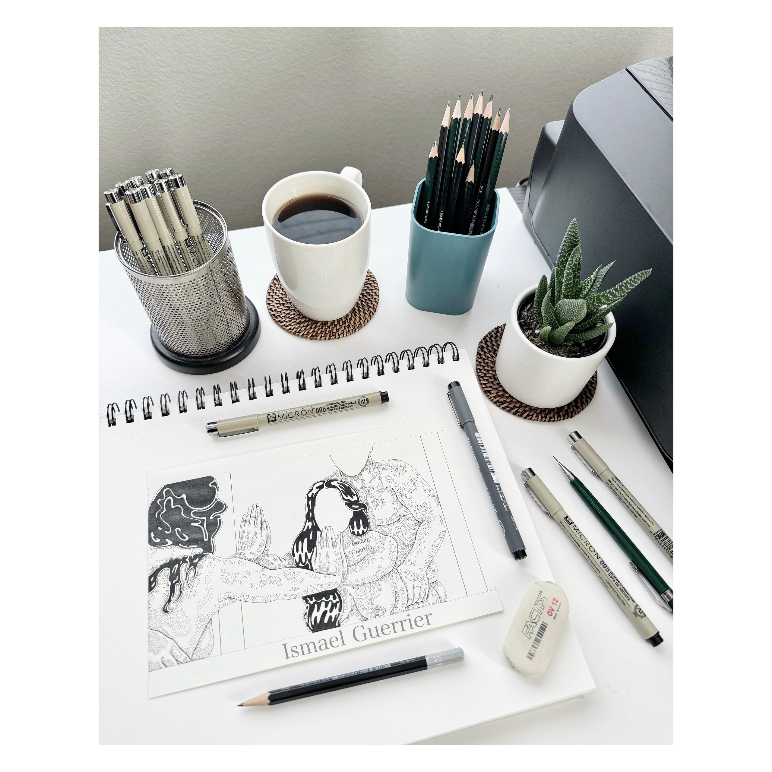 In Front Of The Mirror #5 - Oceanic Version - Drawing Desk | Ismael ...