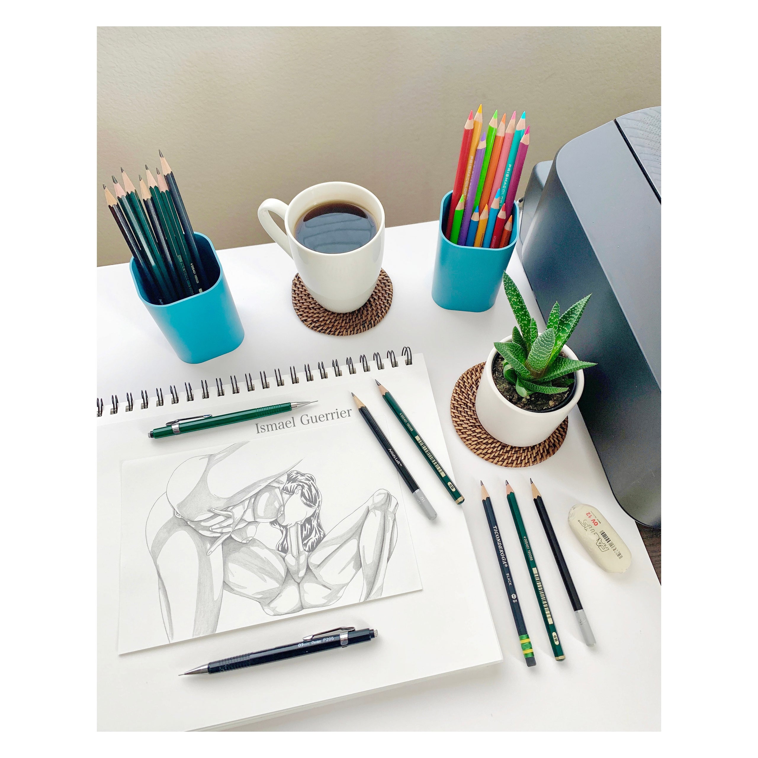 She Worships Herself While Being Around Him #1 - Moonlight Version - Drawing Desk | Ismael ...